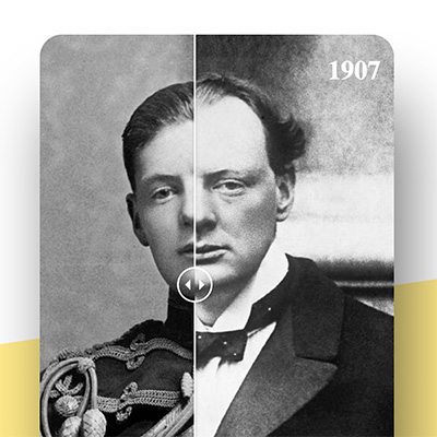 Create a Slider to compare two photos